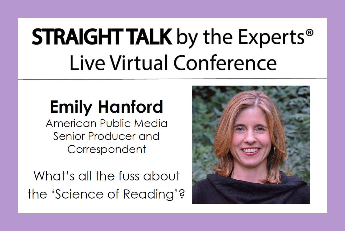 Straight Talk by the Experts: Insights gleaned from a virtual literacy ...