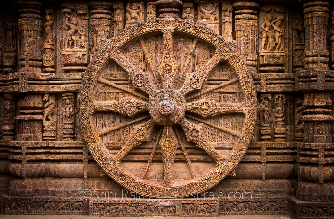 Chariot Wheel at Konark Sun Temple. Odisha, India | by Srini Raja ...