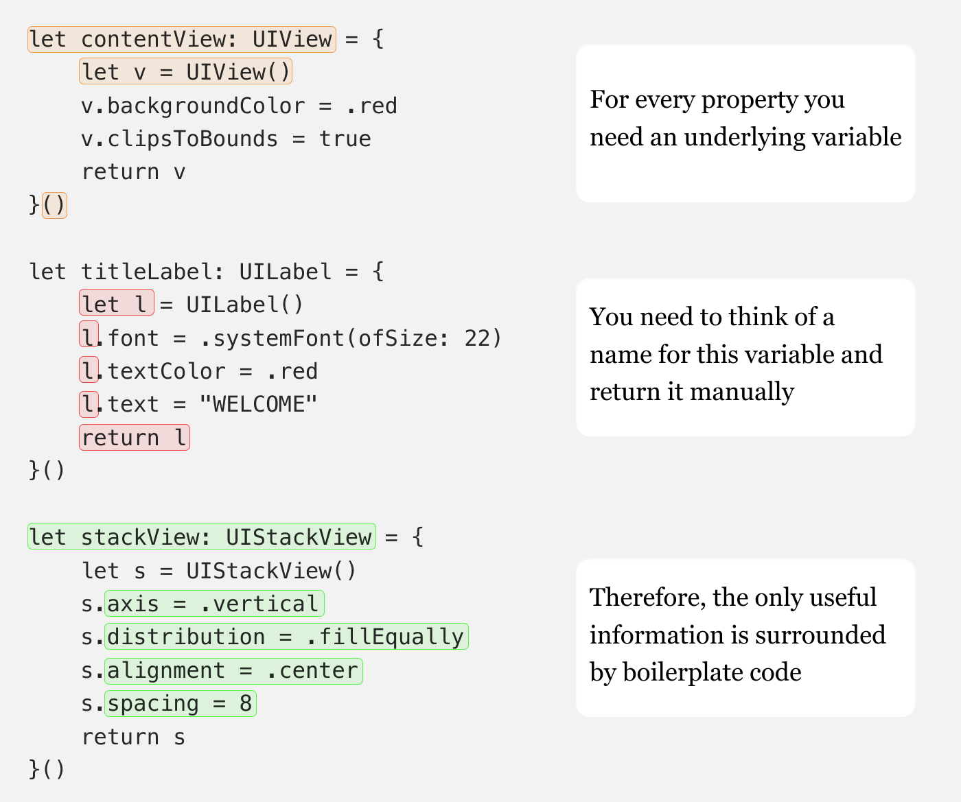Refactoring in Swift: Setup Closures | by Max Chuquimia | ITNEXT