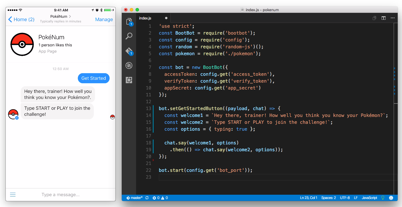 Building a Pokémon Messenger Chatbot with BootBot in less than 15 ...