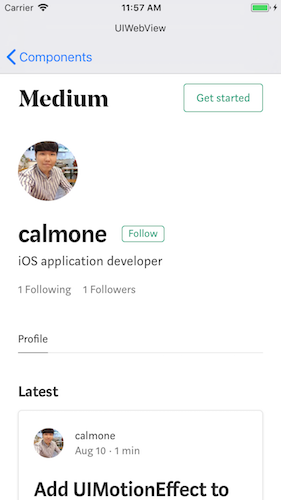 iOS UIKit in Swift 4 : Display web page with UIWebView | by calmone | Medium