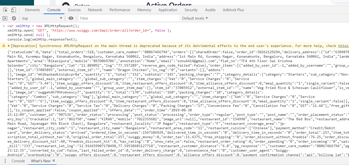 Midnight Hack Episode 1: Visualizing my Swiggy Order History