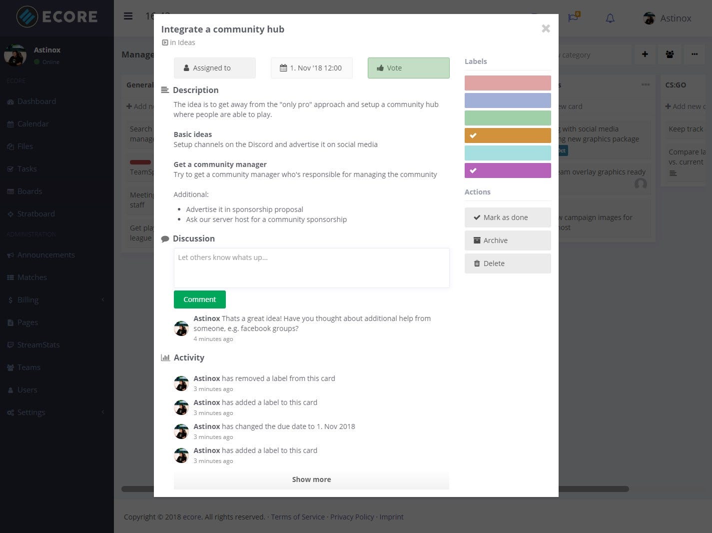 Use ecore boards to improve your esports management | by Fabian ...
