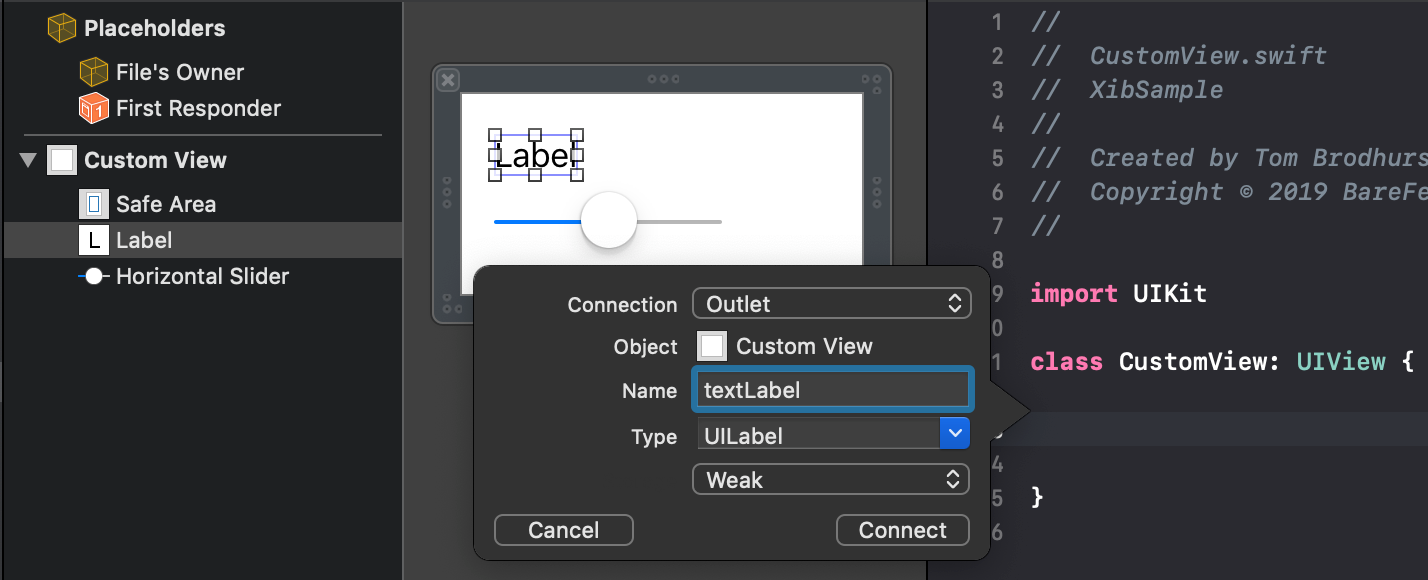 Embed a Xib in a Storyboard. Here is the missing link to use… | by Tom Brodhurst-Hill | codeburst