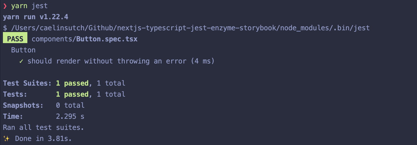 How To Setup Next Js Typescript Eslint Storybook Jest Enzyme