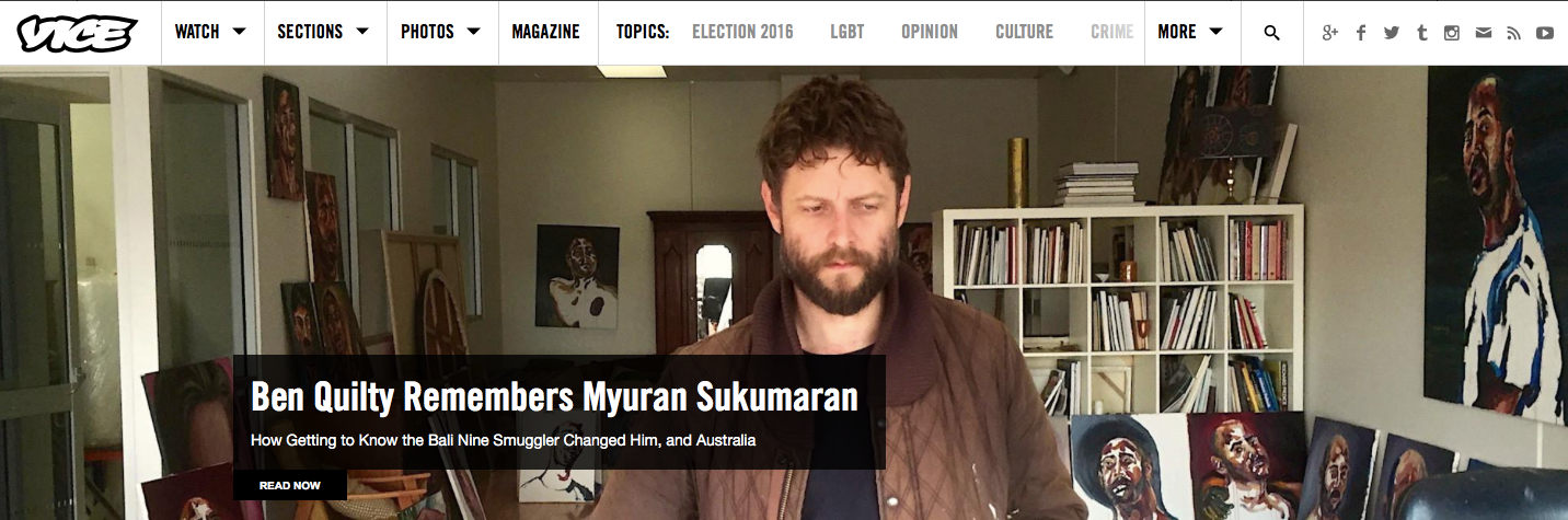 Ben Quilty Opens Up About His Friendship With Myuran Sukumaran | by ...