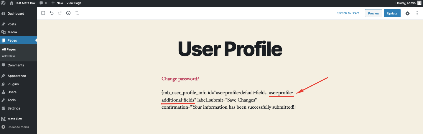 How to Create Your WordPress Custom User Profile Page in Frontend | by Janessa Tran | Meta Box ...