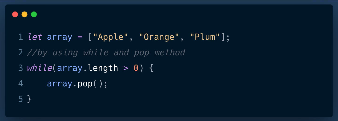 4 ways to empty an array in JavaScript | by Jayanth babu | Medium