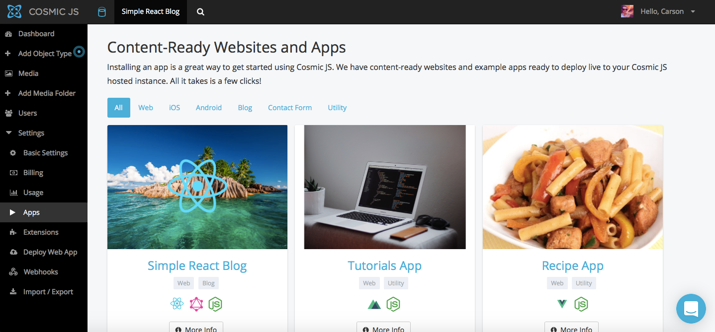 Deploy a Simple React Blog in 3 Steps | by Carson Gibbons | HackerNoon.com | Medium