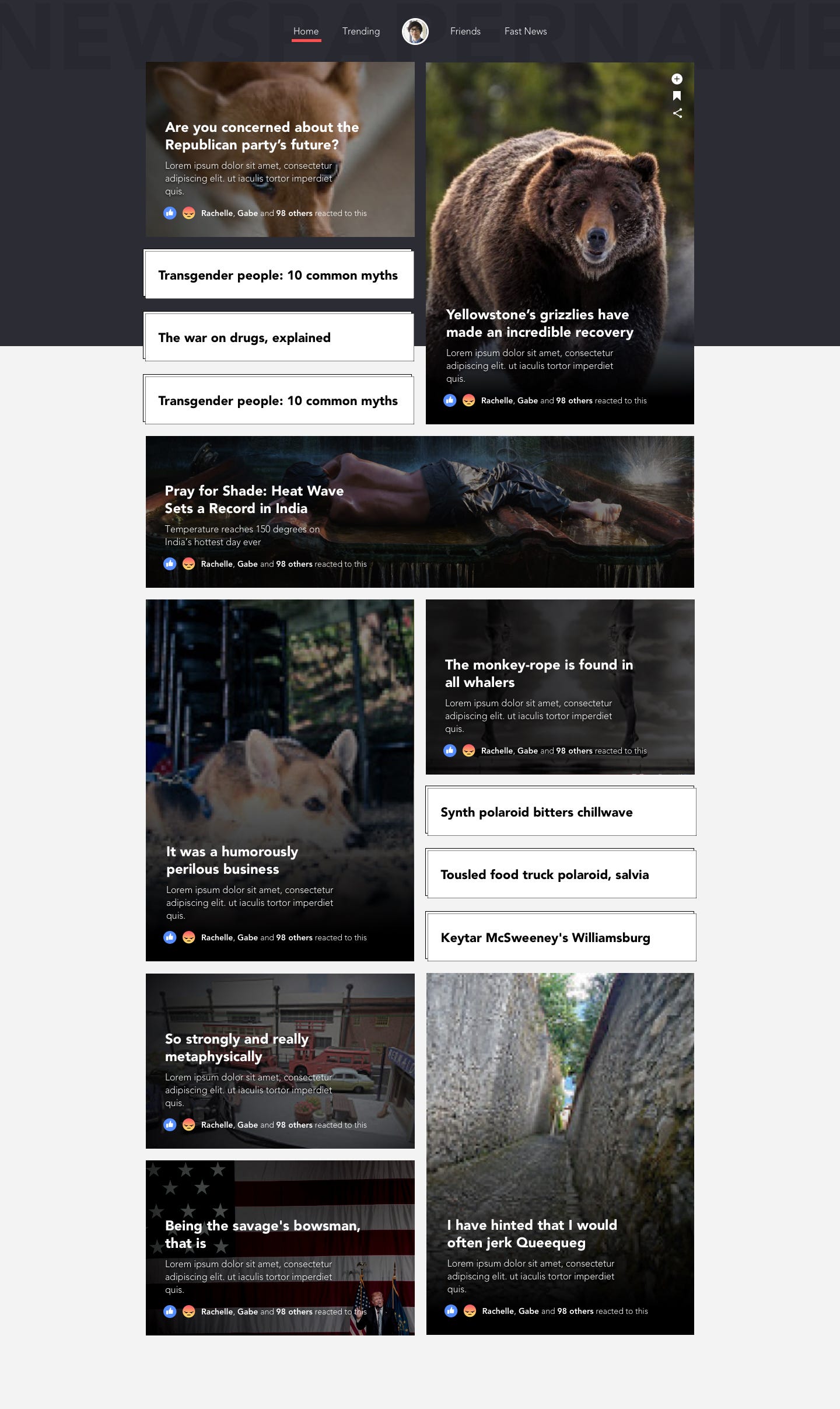 Project: Redesigning the Digital Newspaper | by Rishabh Aggarwal ...