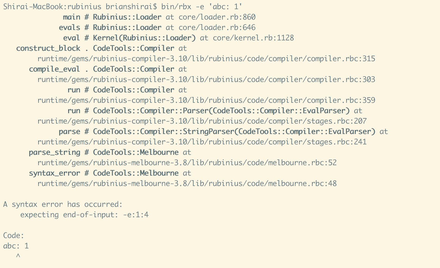 Good notation for stack traces? : r/ProgrammingLanguages