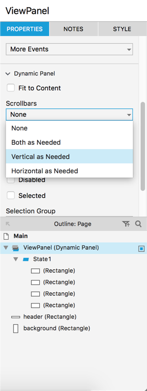 How to set up a scrollable dynamic panel with a fixed header in Axure RP 8 | by Alex Boschmans ...