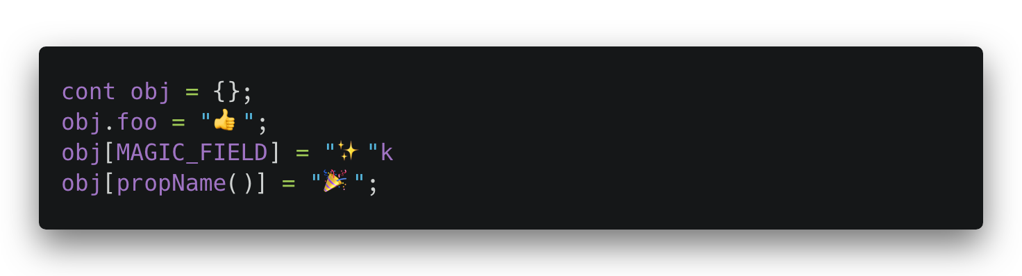 JS in 60s: Computed Property Names | by Brian Mearns | The Startup | Medium