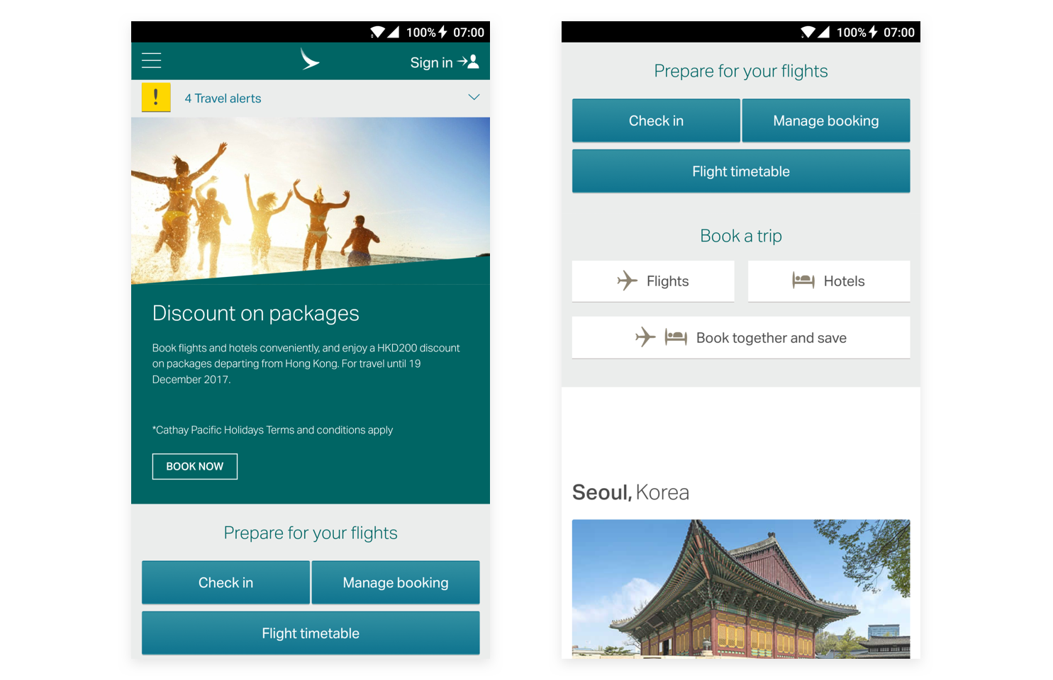 Redesigning Cathay Pacific App. UX/UI design over a weekend | by Hanny ...