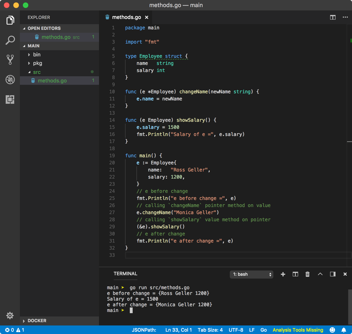 Anatomy of methods in Go. Since there is no class-object… | by Uday ...