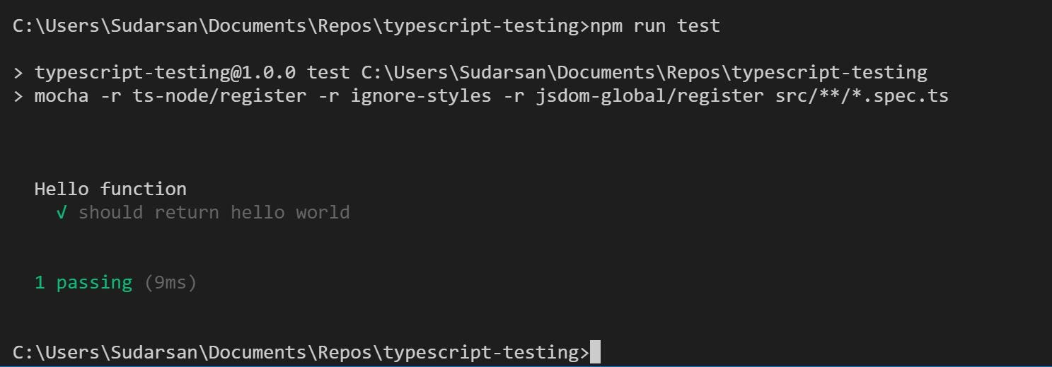 Unit Testing Node Applications With Typescript — Using
