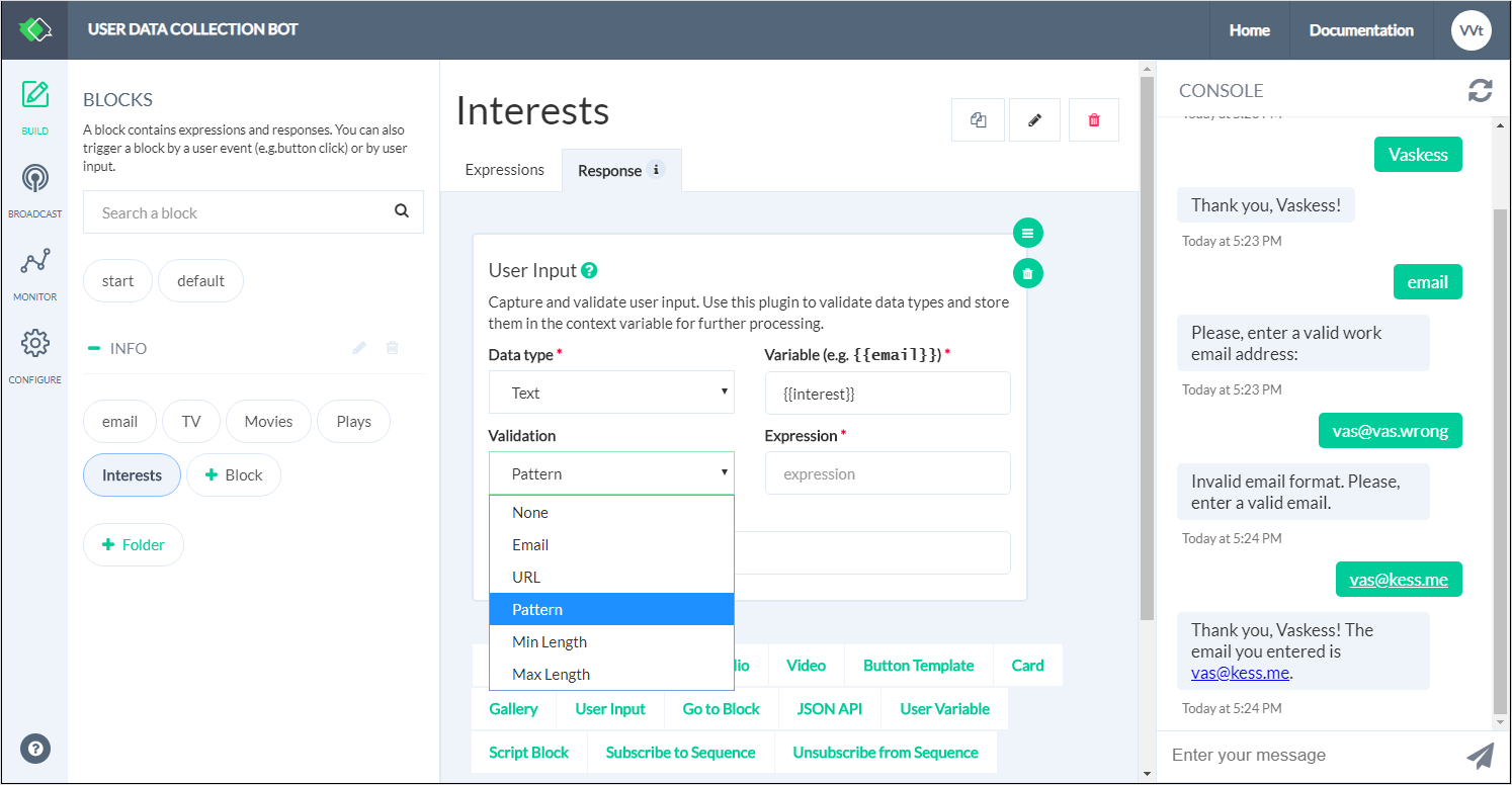 Customizing a Conversation Flow Based on User Input | by Vassil Petev ...