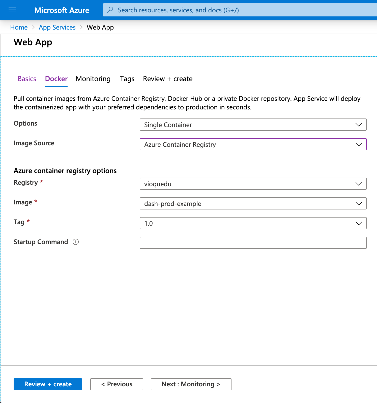 Deploy a Dash application in Azure using Docker | by Eduardo Vioque ... Deploy a Dash application in Azure using Docker | by Eduardo Vioque ...
