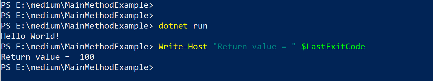 Main() method Return Types. The main method can also return a… | by ...