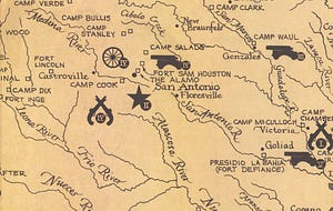 Texas Land Commissioner Jerry Patterson’s Great Military Map of Texas ...