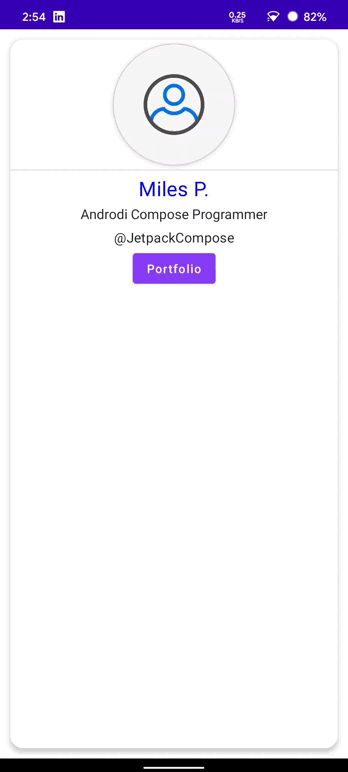 Simple Profile App Example in Jetpack Compose | Android App Development | by YUNGBLUDD | Sep ...