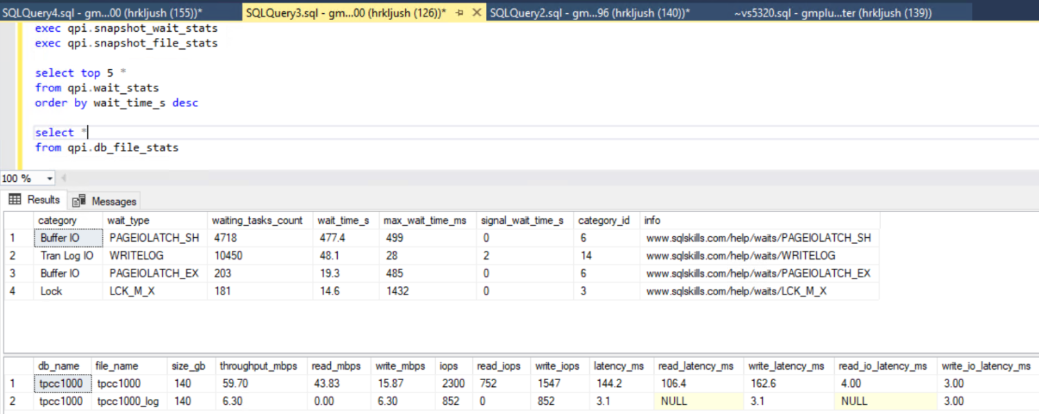 Running HammerDB TPCC 1000 test on General Purpose Managed Instance ...
