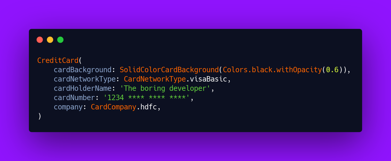 Credit card slider made easy— Flutter | by TheBoringDeveloper | Dev ...