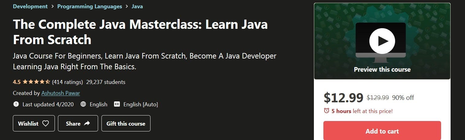 6 Effective Java Courses for Beginners | by Alex Vypirailenko ...