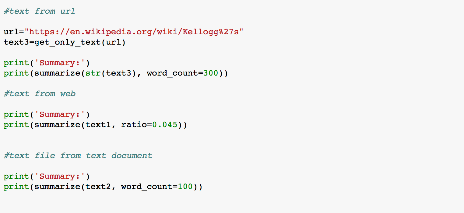 Text Summarisation With Gensim Textrank Algorithm By Shivangi Sareen Medium