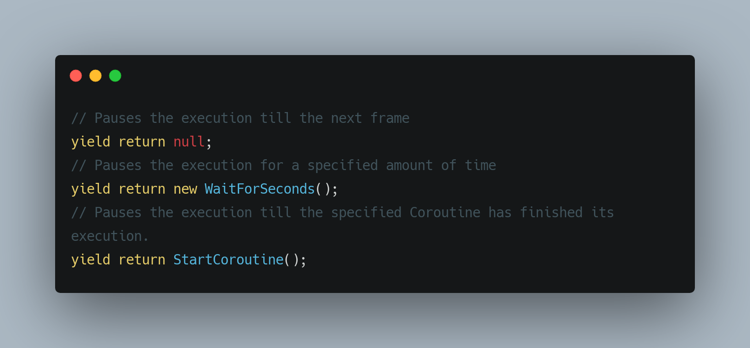 Coroutines with Unity!. What are Coroutines? | by Siddhant Thakur | Nerd For Tech | Medium