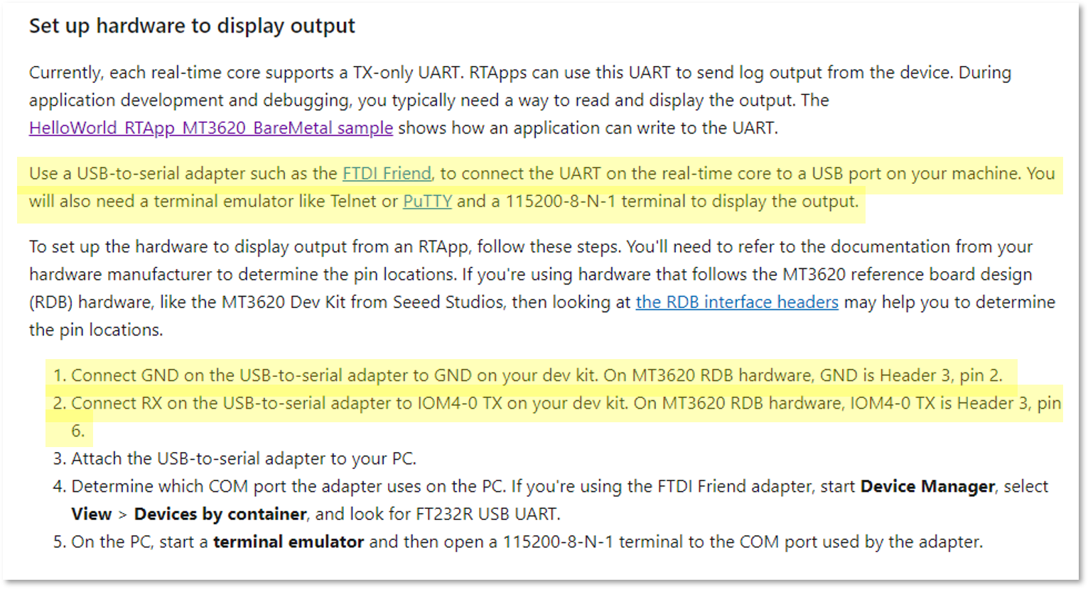 Azure Sphere MT3620 RTCore USB Debugging - WIZnet - Medium