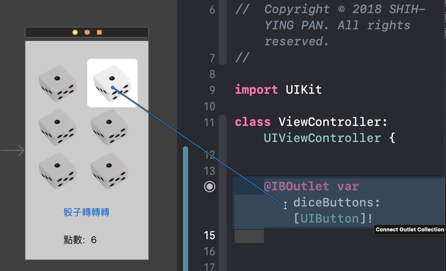 將畫面上多個元件變成 array 的 outlet collection | by 彼得潘的 iOS App Neverland | 彼得潘的 Swift iOS App 開發問題解答集 ...
