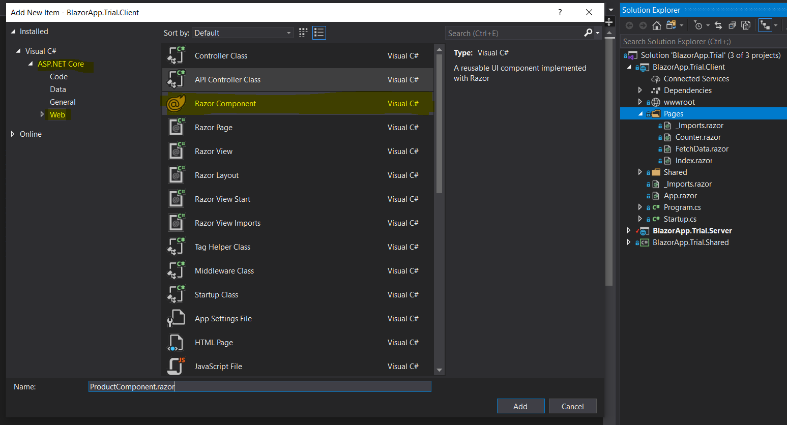 Creating a Blazor App with .Net Core and MongoDB - Berk Okur - Medium