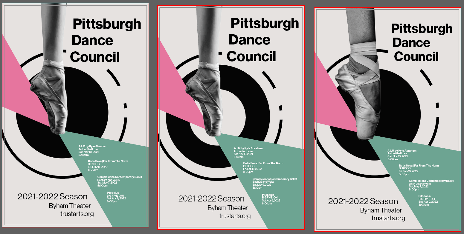 Project 2: Visual Hierarchy. Poster for Pittsburgh Dance Council | by ...