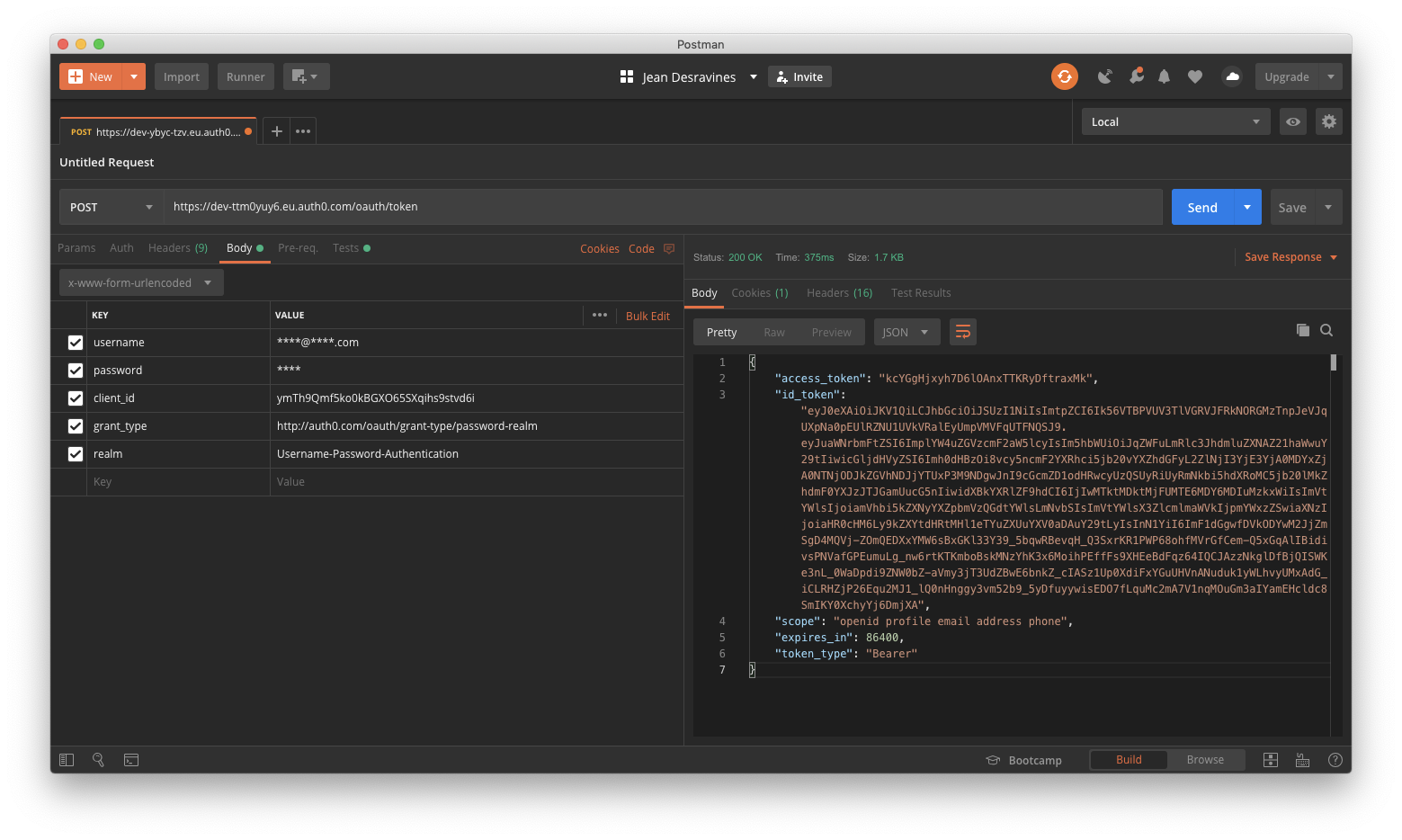 Authentication using JWT with Auth0 and Node.js | by Jean Desravines | Medium