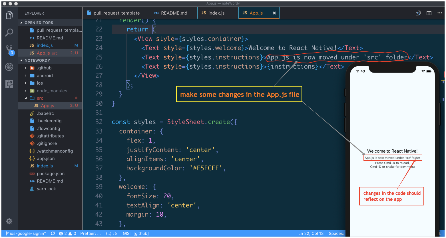 Refactor folder structure - add 𝚜𝚛𝚌 folder | by Bharat Tiwari | Fullstack with React-Native, AWS ...