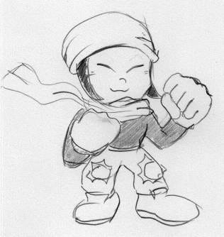 The evolution of Kisa’s design. Before designing actual characters, we ...