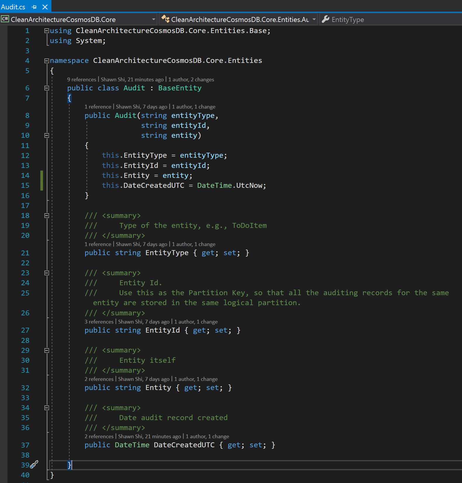 Audit Log using Partitioned Repository Pattern with Cosmos DB | by Shawn Shi | The Startup