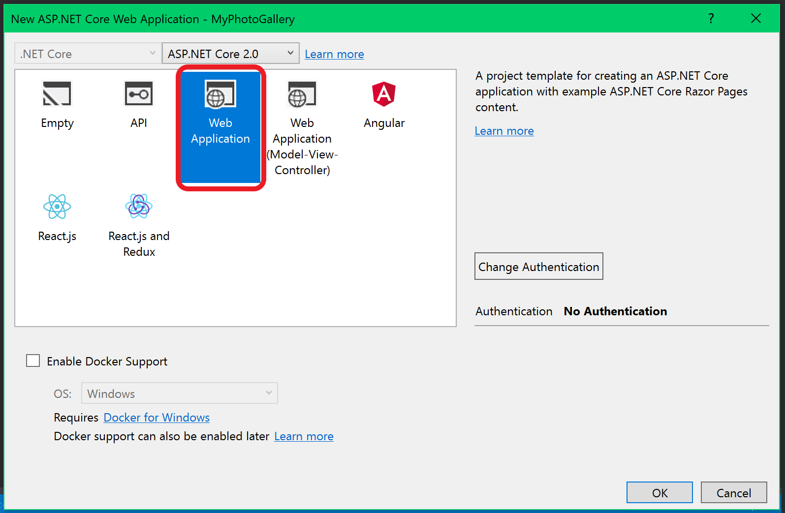 A Visual Guide To Creating A Simple Photo Gallery App Using Asp Core 2 0 Razor Pages And