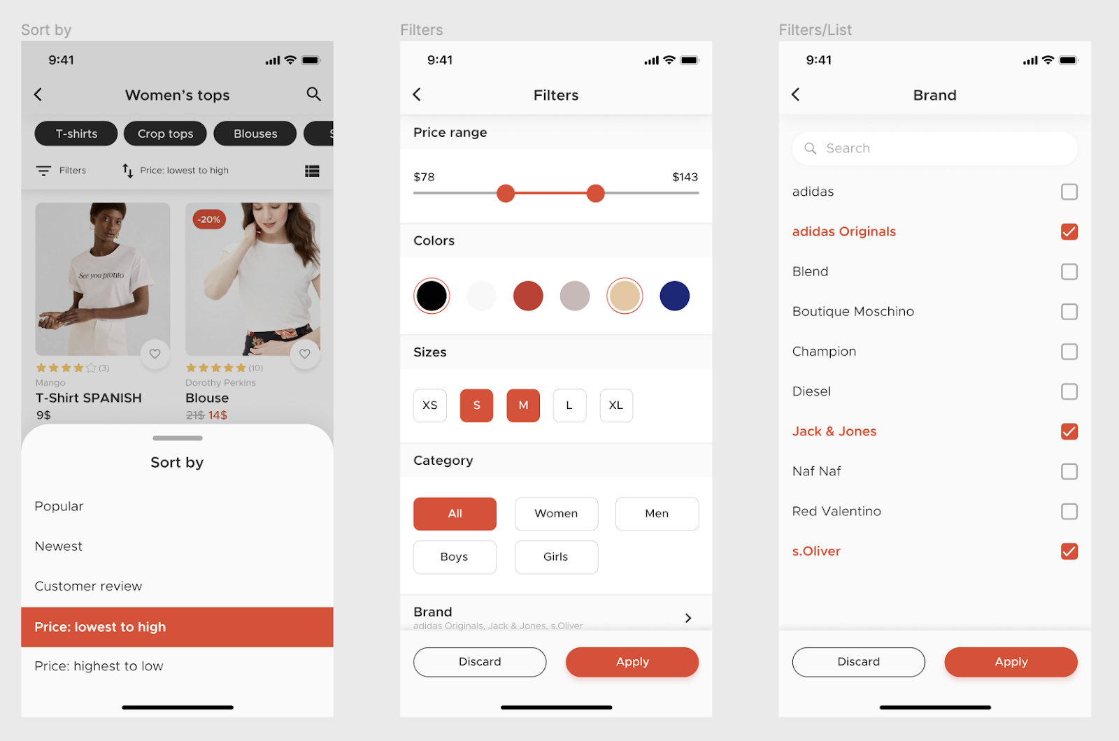 Open Flutter Project Product Filters In E Commerce App By Andrey