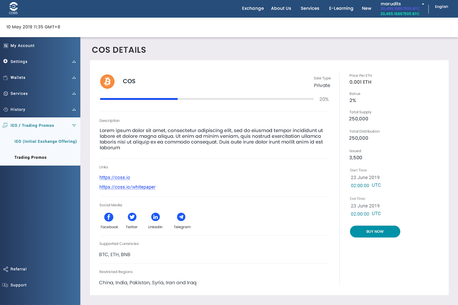 COSS exchange launches its IEO platform ‘Liftoff’ — Here’s what to expect