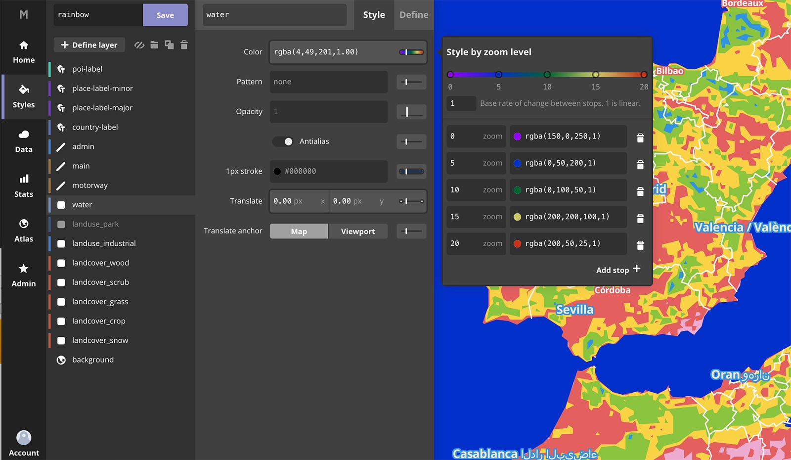Introducing a totally visual interface for map design | by Mapbox ...