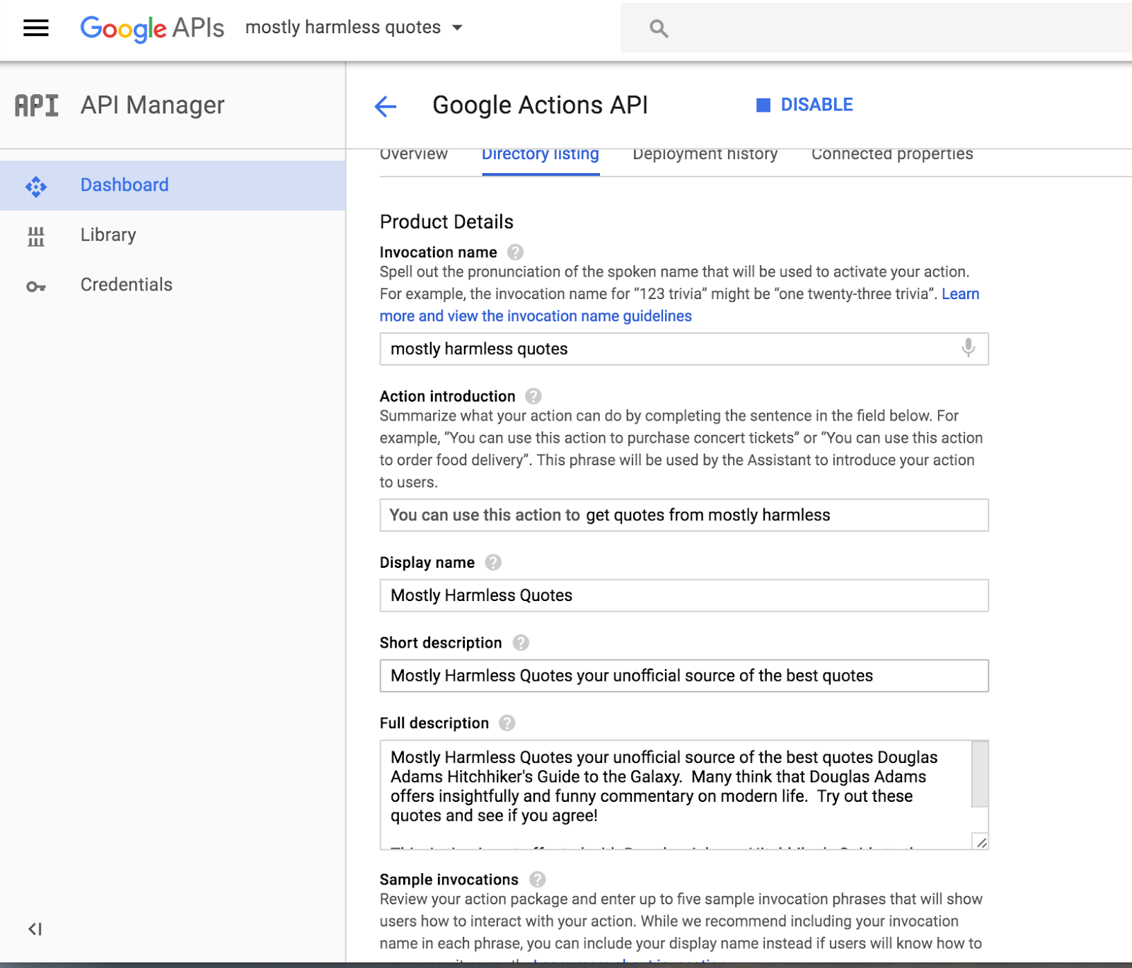 Building Actions for the Google Assistant with No Code