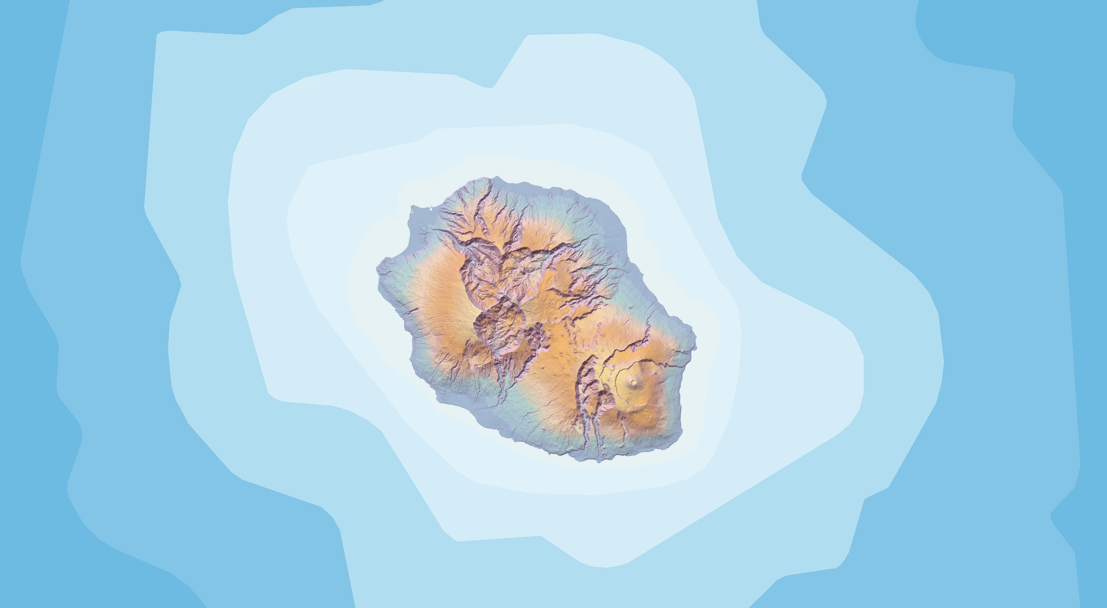 Bubble map style. Styling hypsometry and bathymetry for a… | by Mapbox ...