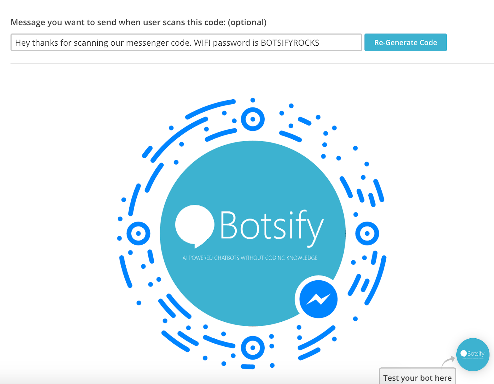 How to: Generate Leads with a Messenger Code | by Areeba Khan | Botsify ...