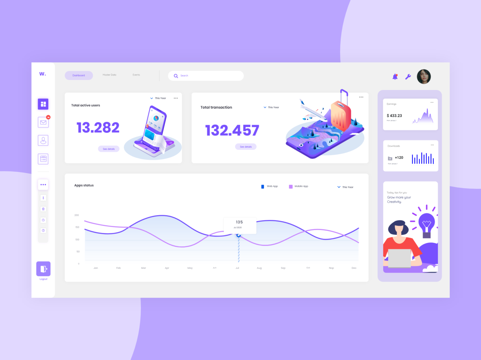 Website Dashboard UI Examples Inspiration 61 | TMDesign