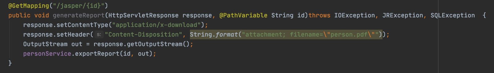Jasper report with Spring Boot service | by Maeluenie | Medium