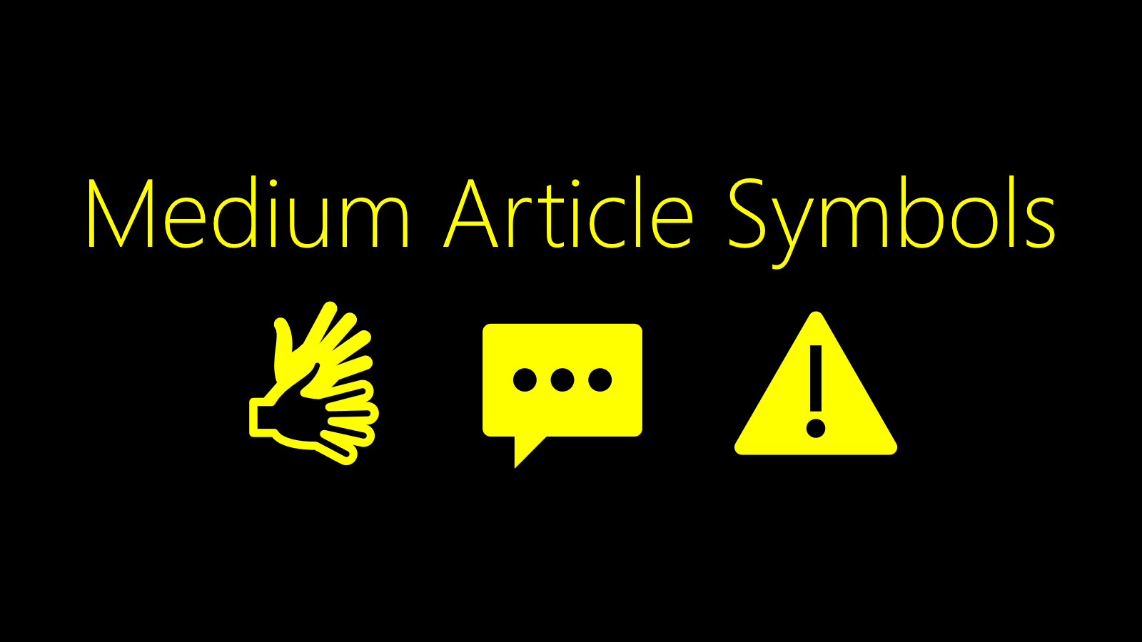 Symbols, Shapes, and Special Characters on Medium | by Casey Botticello ...