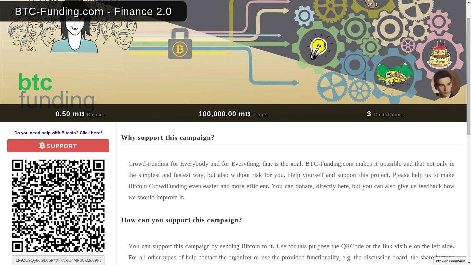 Getting Started with BTC Funding. Create your first crowdfunding ...