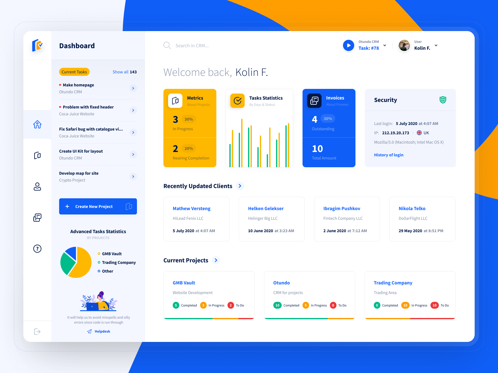 Website Dashboard UI Examples Inspiration 61 | TMDesign